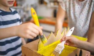 How to Paint Cardboard [With Acrylic or Spray Paint]